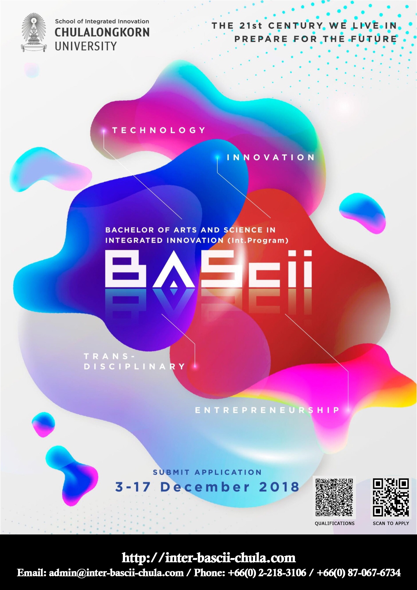 Chula New International Program Offered: Bachelor of Arts and Science ...