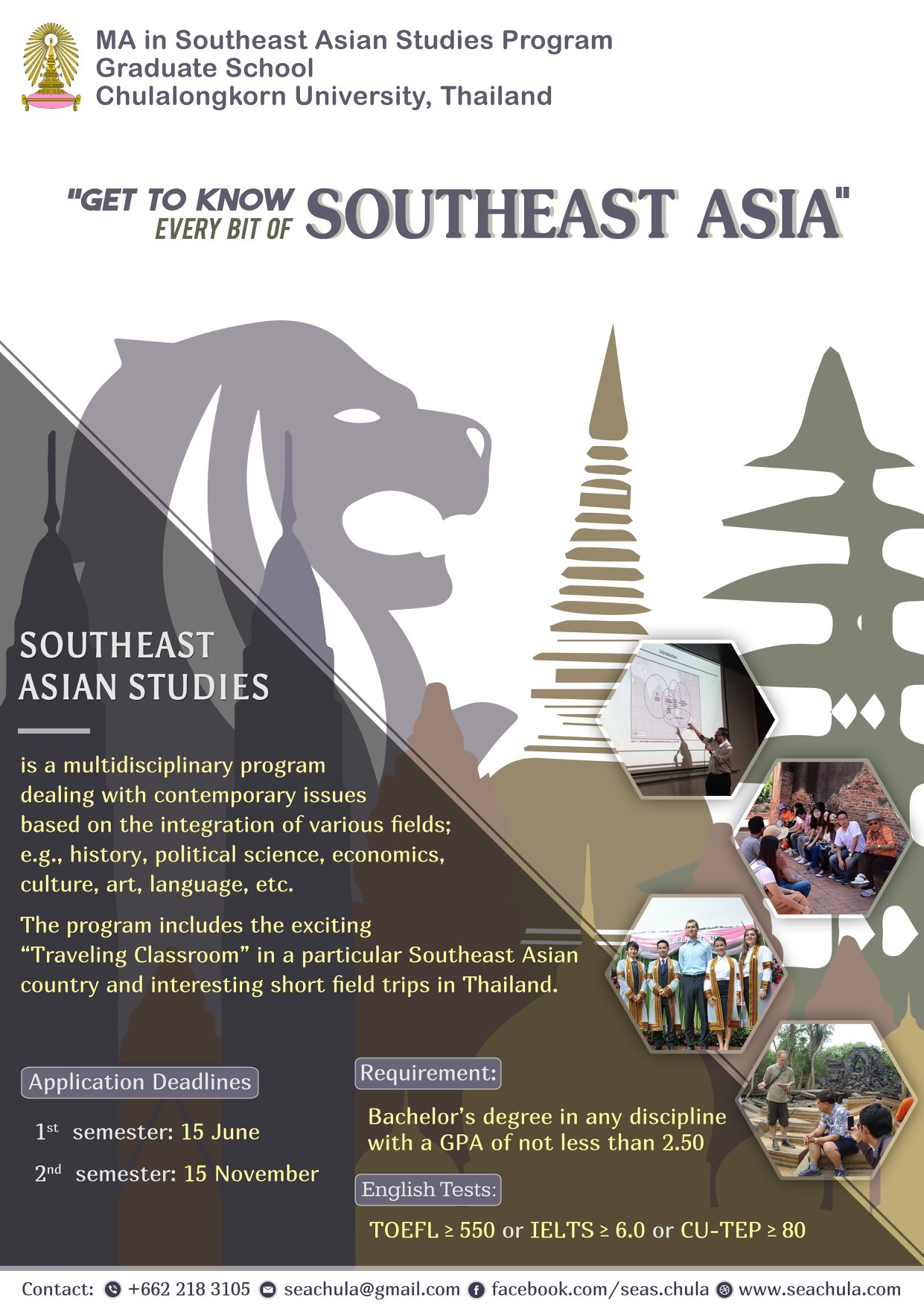 MA in Southeast Asian Studies Program Opens for 2019 Applications ...
