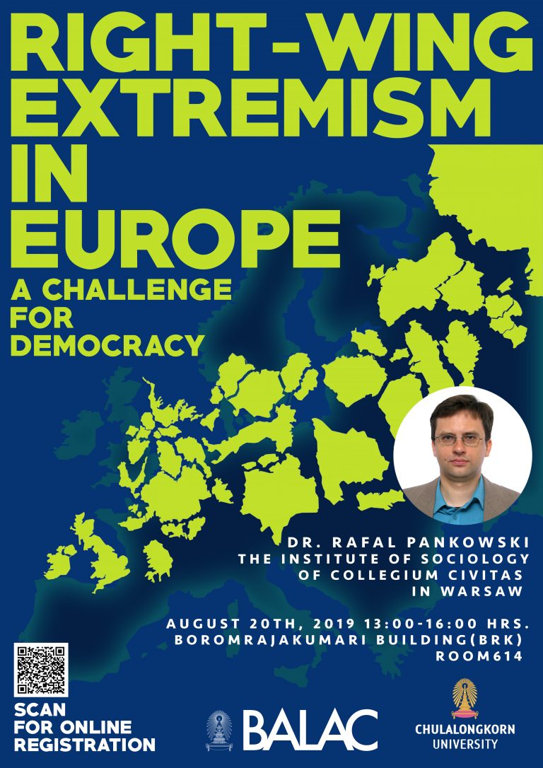 Invitation to the Special Lecture on "Right-wing extremism in Europe ...