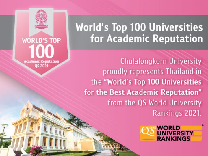 Chula Makes Worlds Top 100 Universities For Academic Reputation In Qs