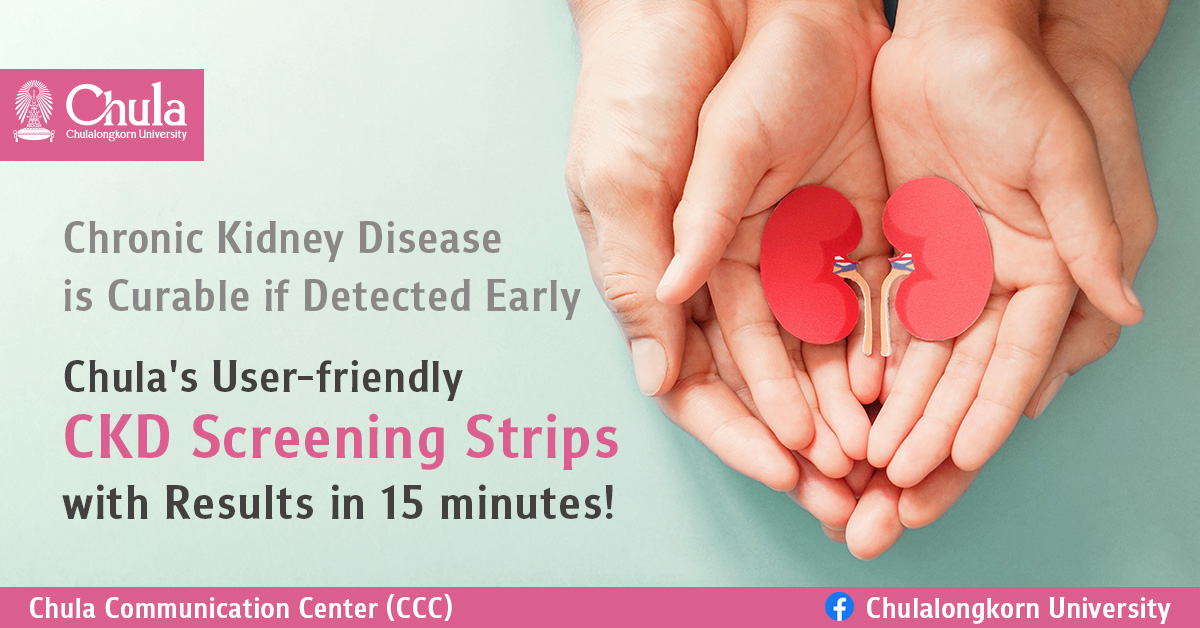 Chula's User-friendly CKD Screening Strips with Results in 15 minutes!