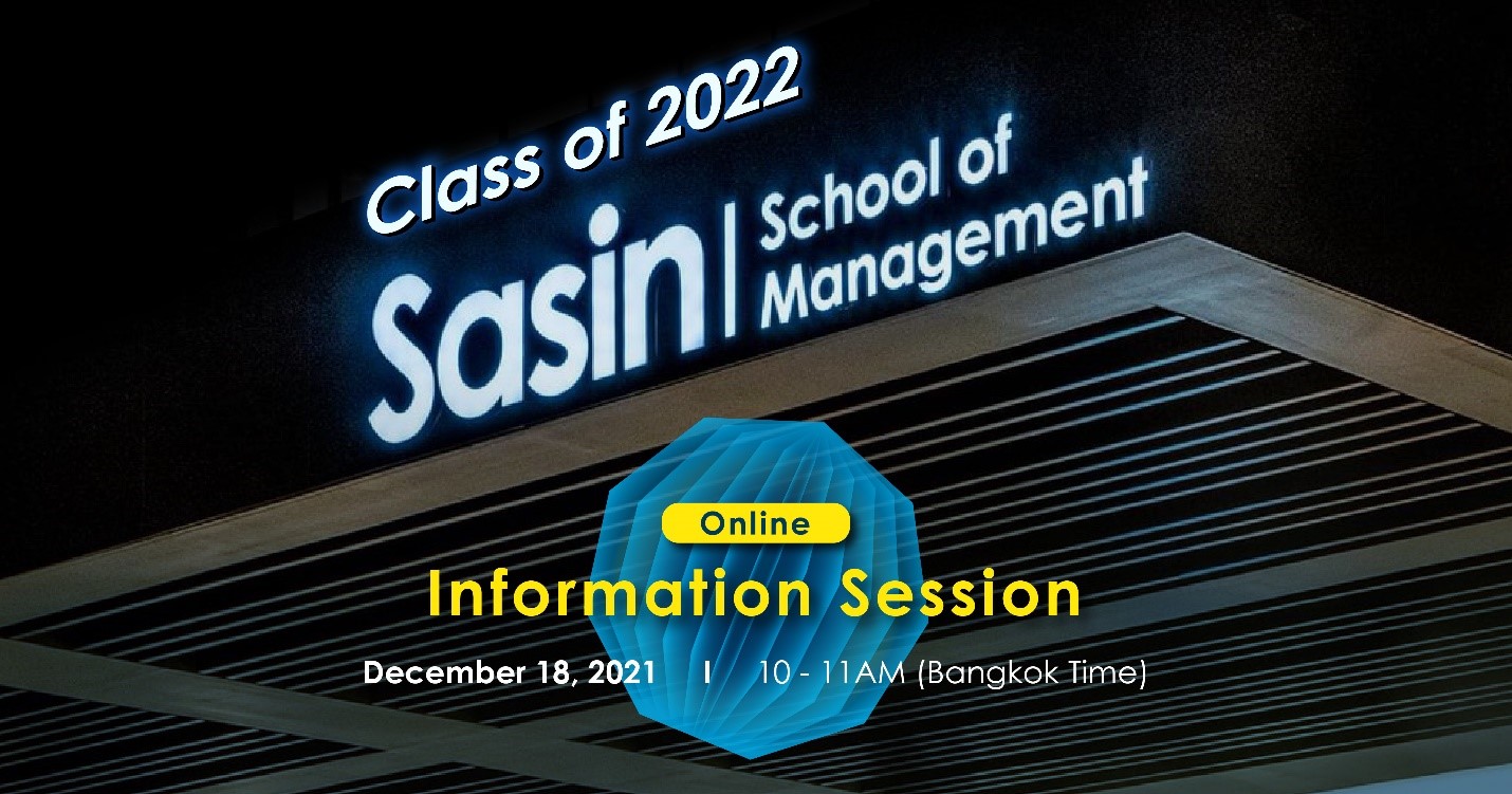 Sasin Online Information Session – December 18, 2021 – Chulalongkorn ...