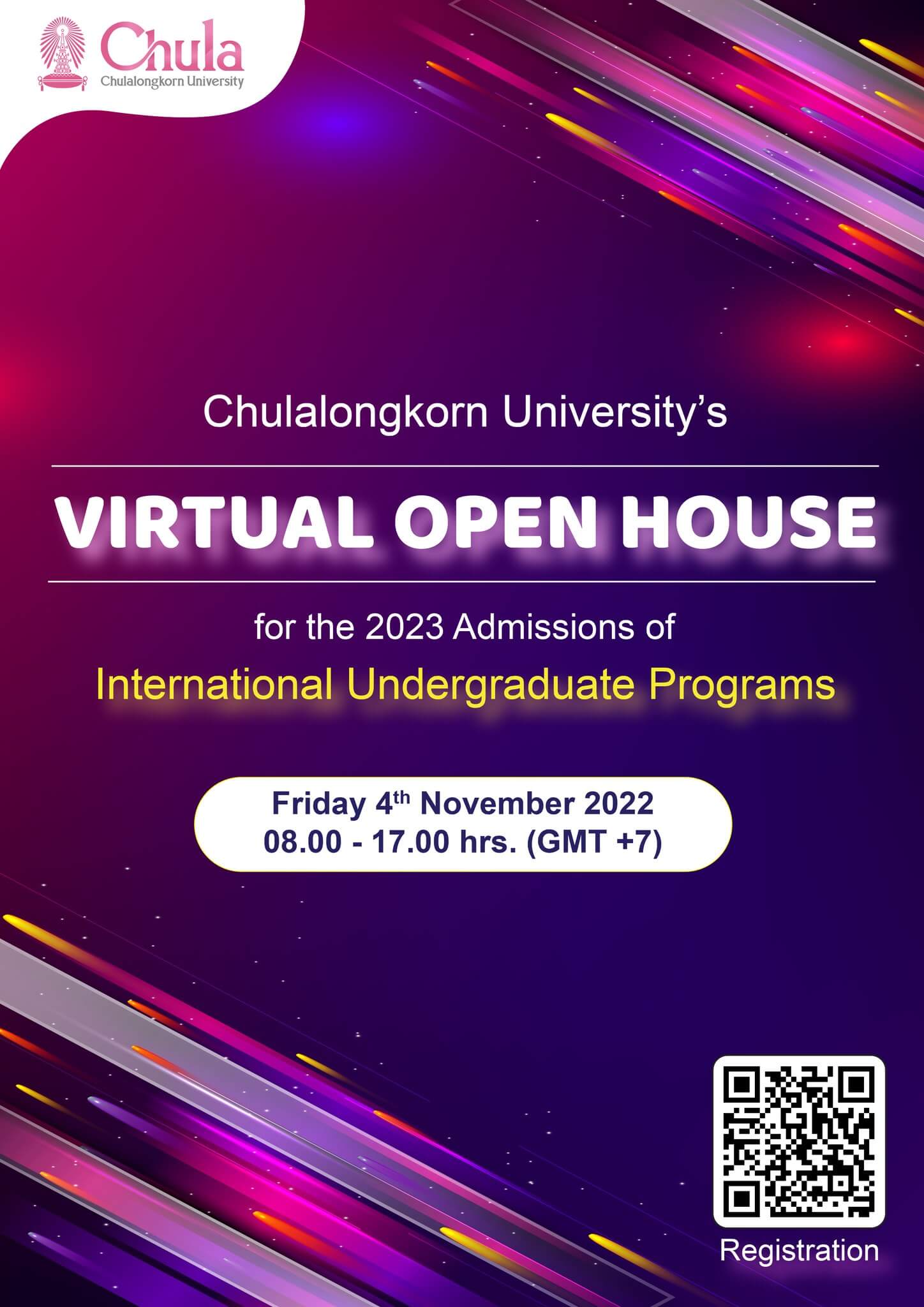 Chula Virtual Open House for the 2023 Admission of International Undergraduate Programs ...