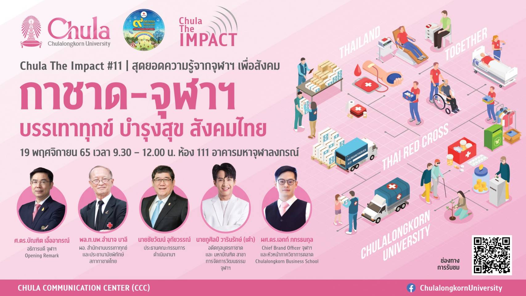 กาชาด-จุฬาฯ บรรเทาทุกข์ บำรุงสุข สังคมไทย – จุฬาลงกรณ์มหาวิทยาลัย