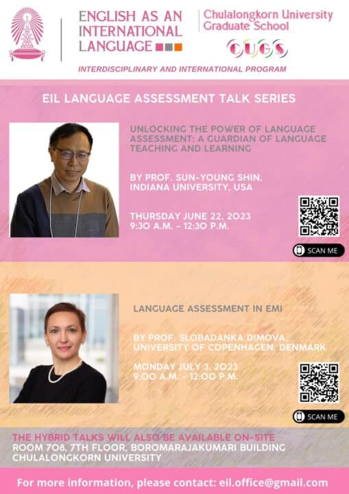 EIL Language Assessment Talk Series – Chulalongkorn University