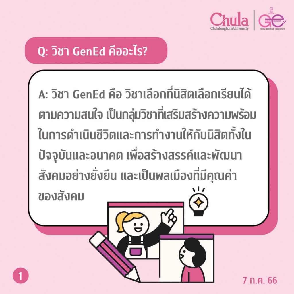 Chula GenEd ยุคใหม่ อิสระ ลดกังวล ส่งเสริมการเรียนรู้ตลอดชีวิต จุฬาฯ ปรับเปลี่ยนการเรียนวิชา ...
