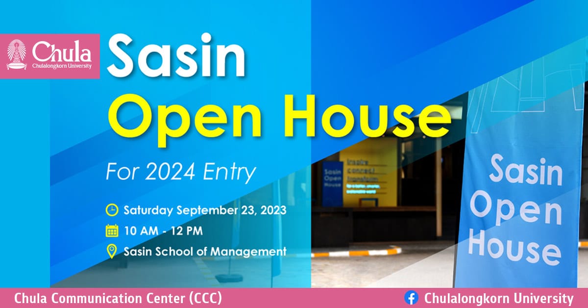 Sasin Open House for 2024 Entry – Chulalongkorn University