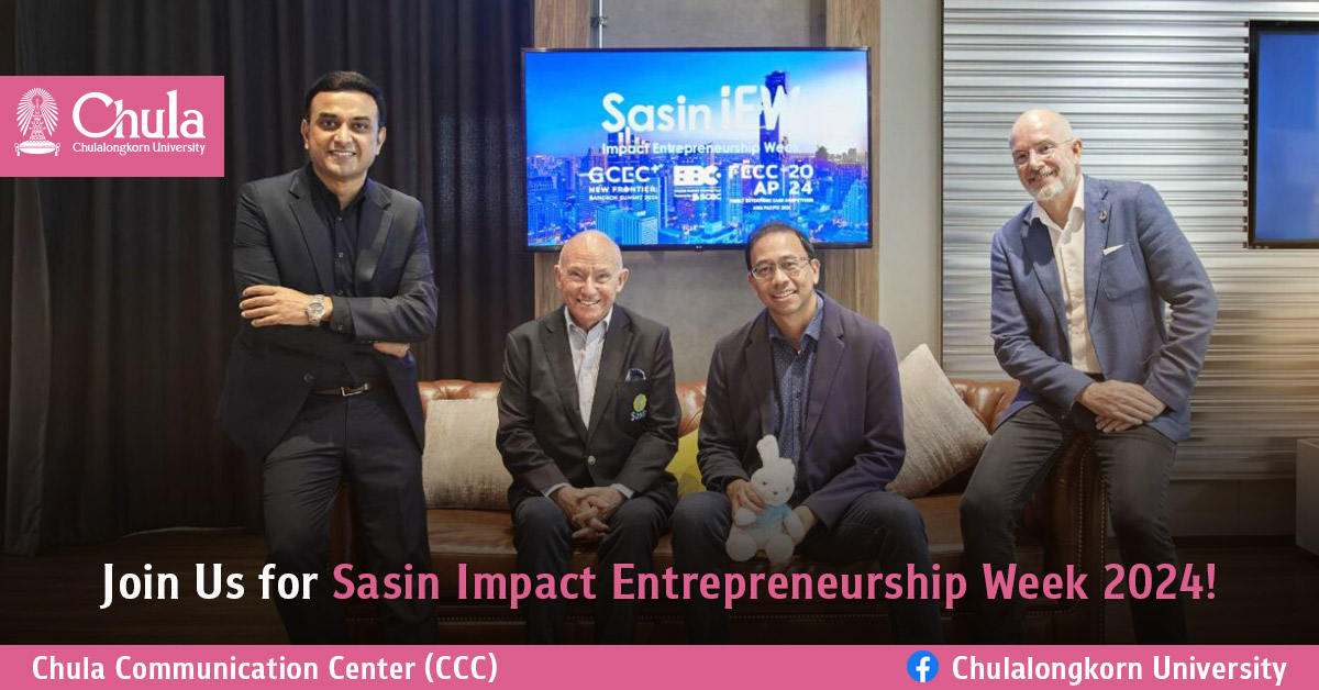 Join Us for Sasin Impact Entrepreneurship Week 2024! – Chulalongkorn University