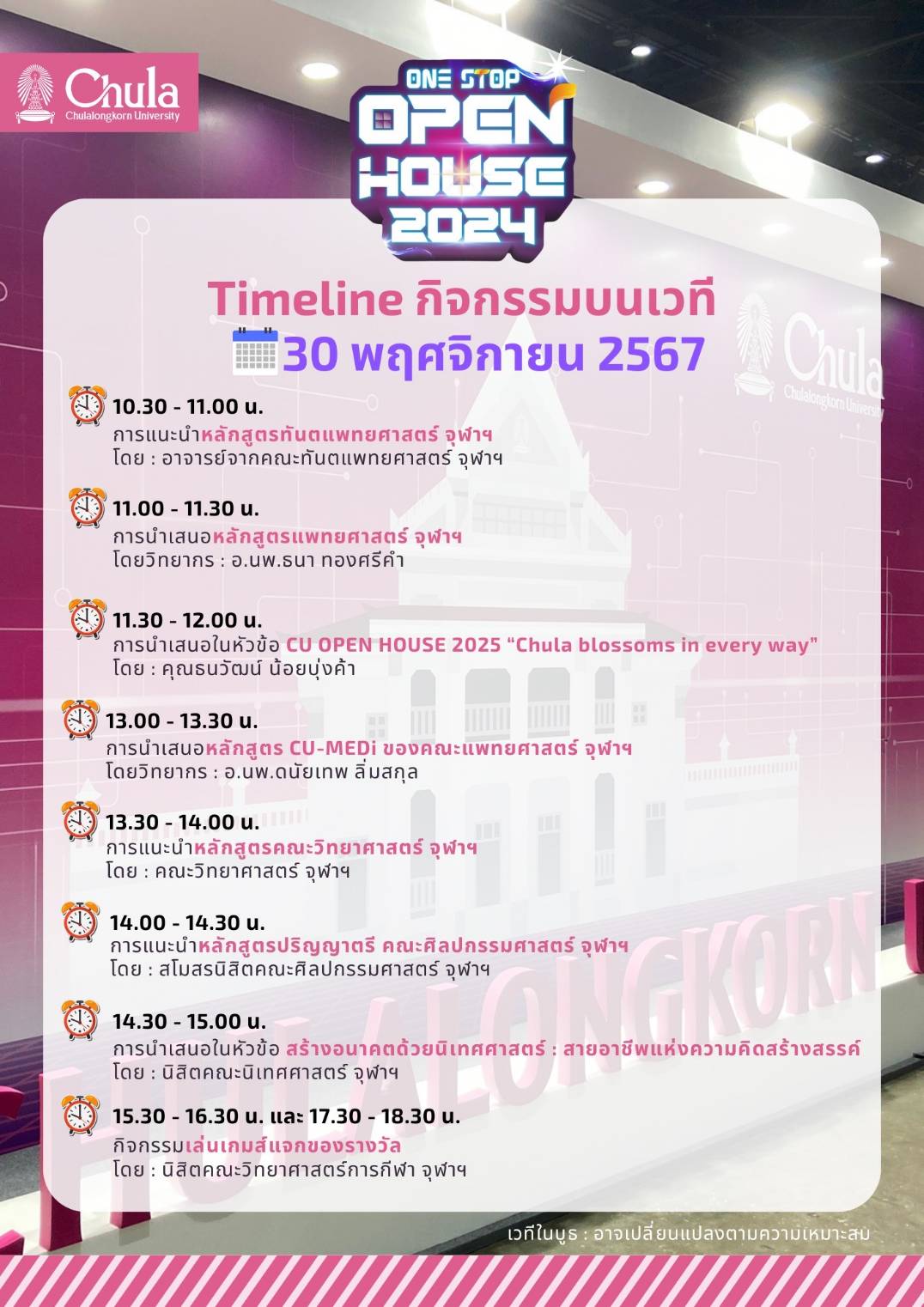 จุฬาฯ ร่วมงาน “One Stop Open House 2024” มหกรรมการศึกษา – จุฬาลงกรณ์ ...